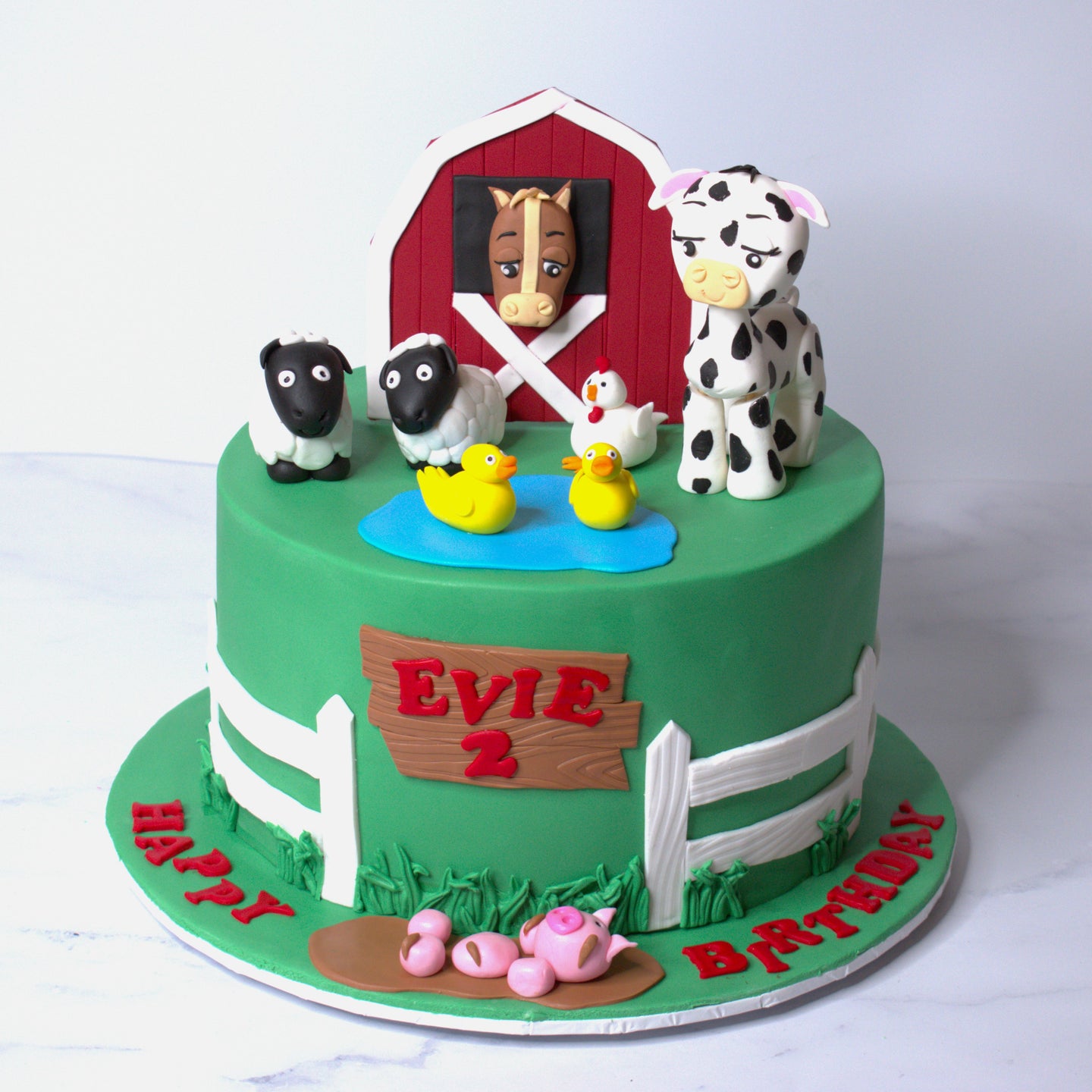 Farm Animal Cake – Sweet Essence Cakes and Desserts